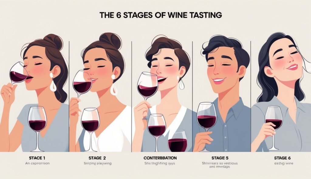 The 6 Stages of Wine Tasting as Told by Reaction GIFs: A Fun Visual ...